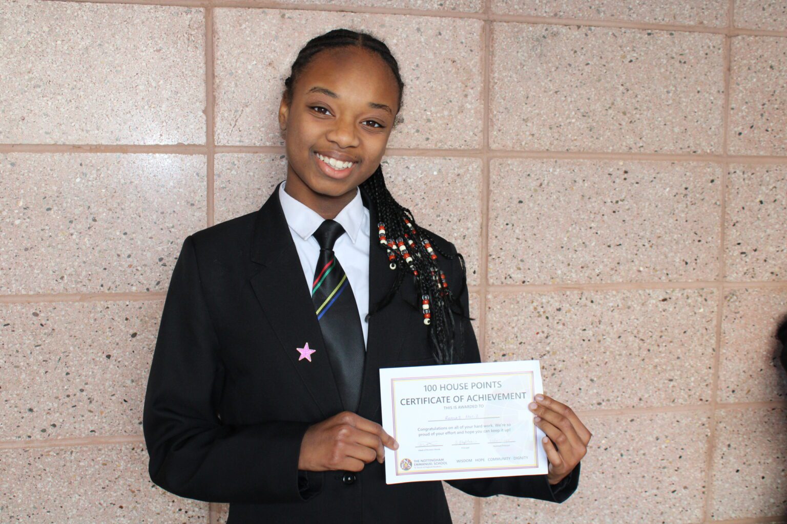 Purple Star Award - The Nottingham Emmanuel School