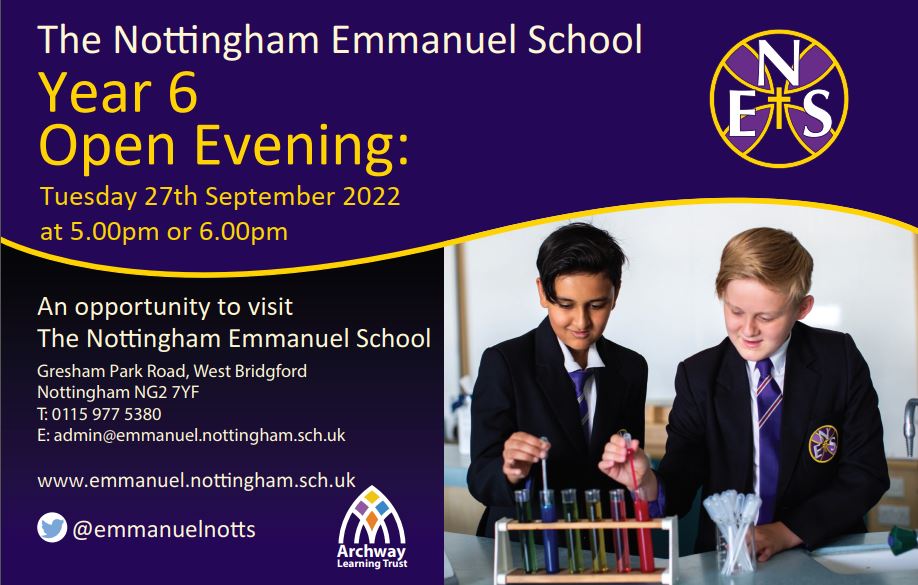 Open Evening - The Nottingham Emmanuel School